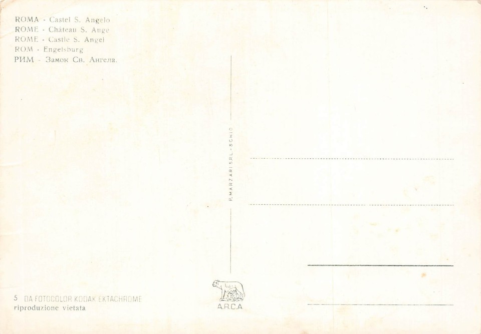ITALIE ROME CASTEL SANT ANGELO | eBay