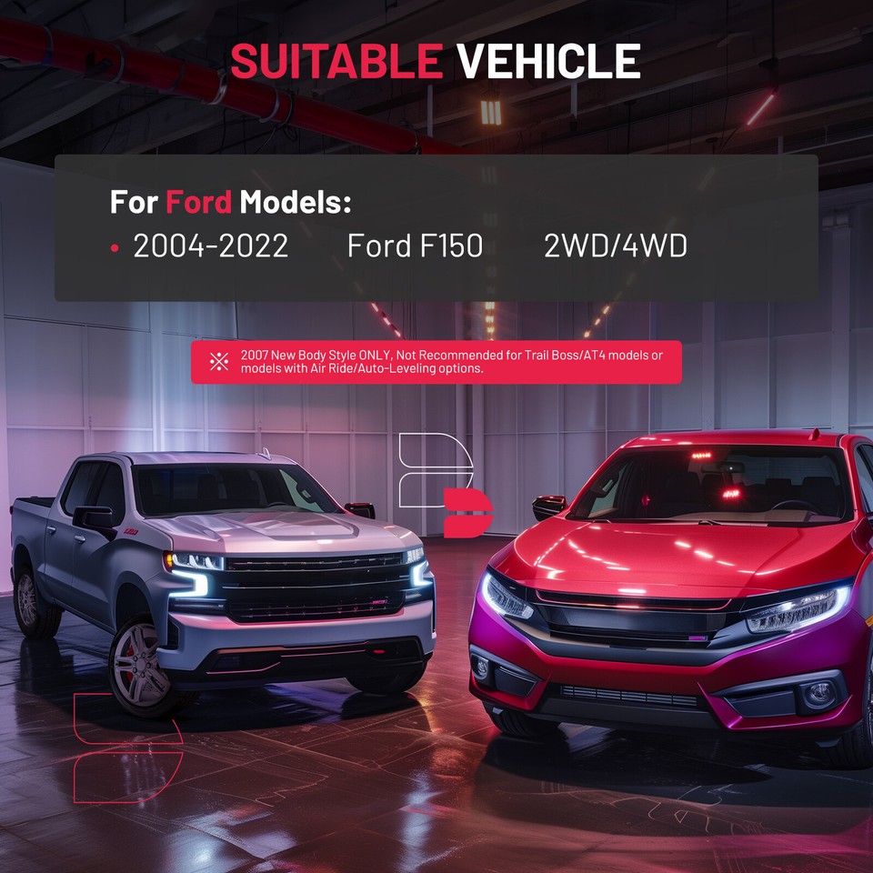 3" Front 3" Rear Ford F150 Leveling Kit Lift Kit For 2004-2020 Ford F ...