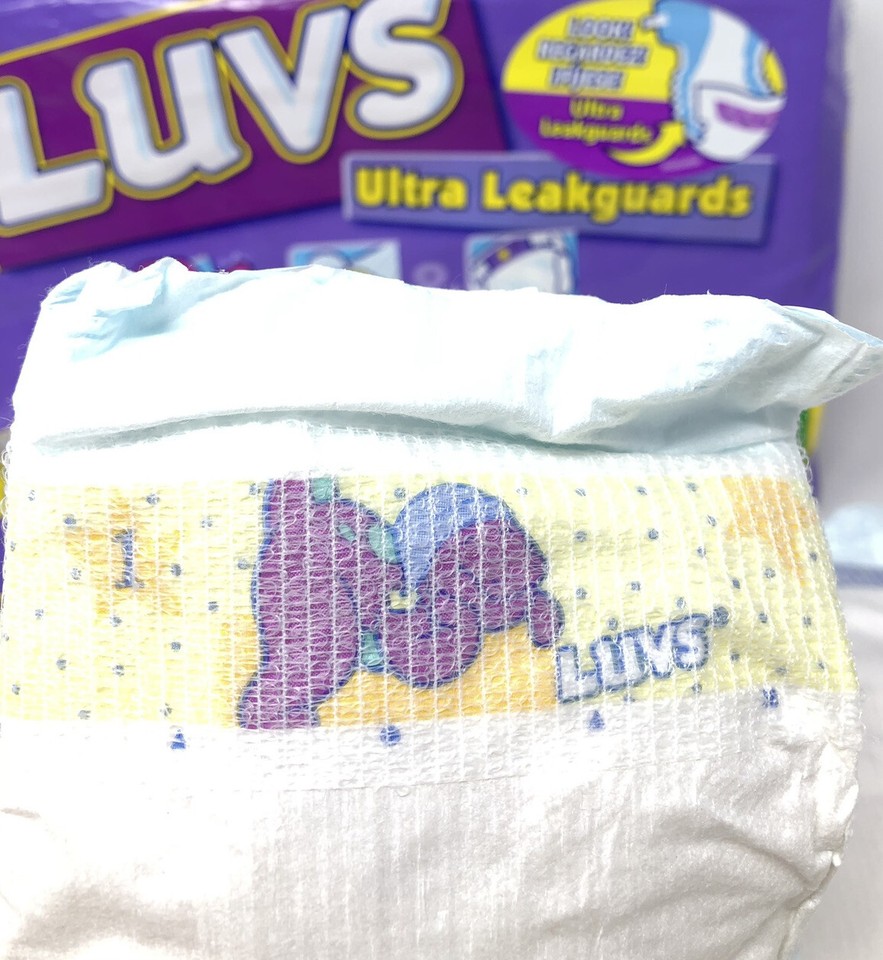 HUGE LOT (36) Luvs Vintage 2002 Size 1 Barney Diapers New Open Original ...