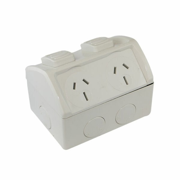 15 Amp Ip53 Weatherproof Double GPO Power Point 15a Socket Weather ...