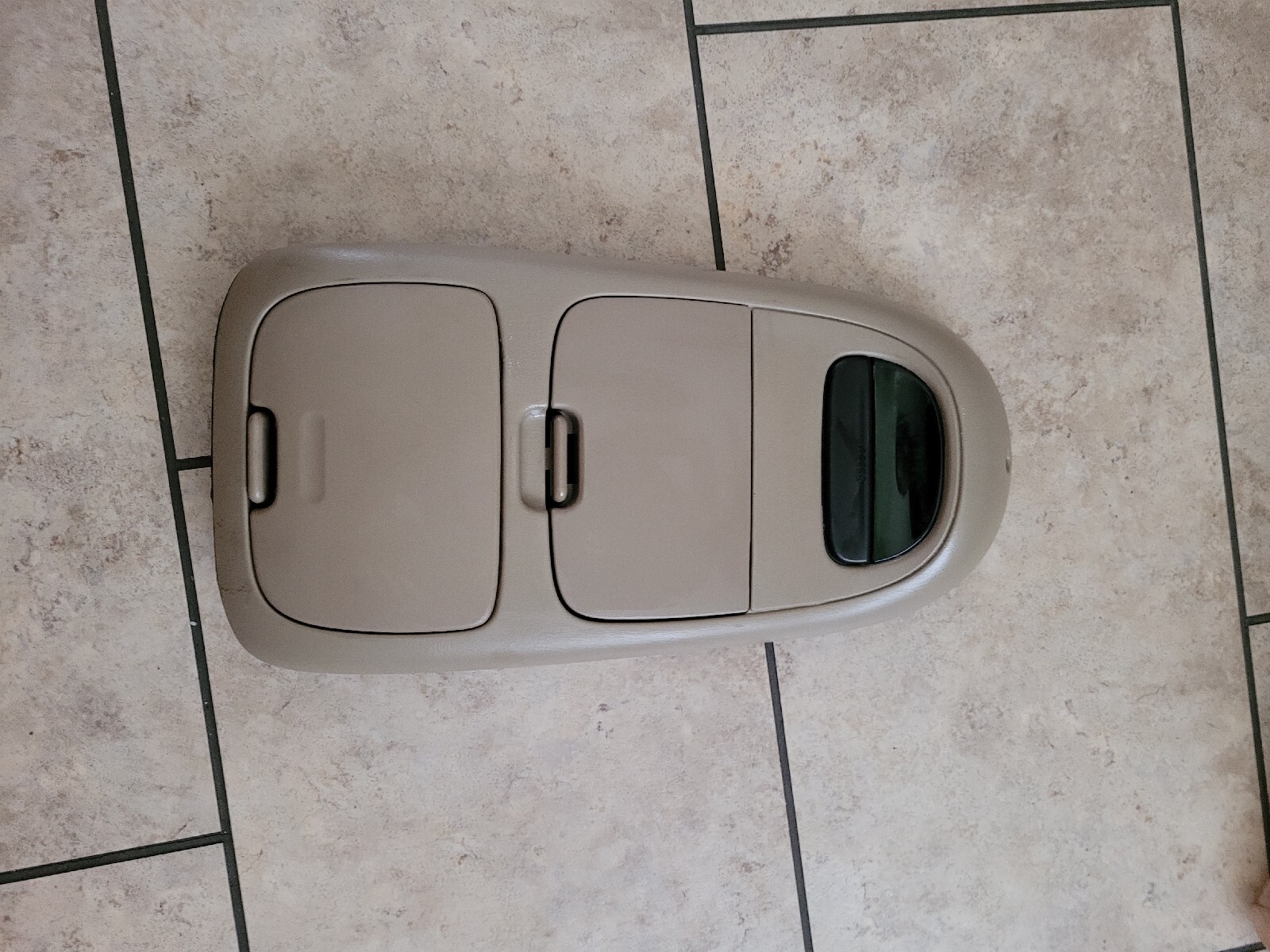 1997 98 99 00 01 02 03 FORD F-150 OVERHEAD CONSOLE DISPLAY TEMP TAN OEM ...