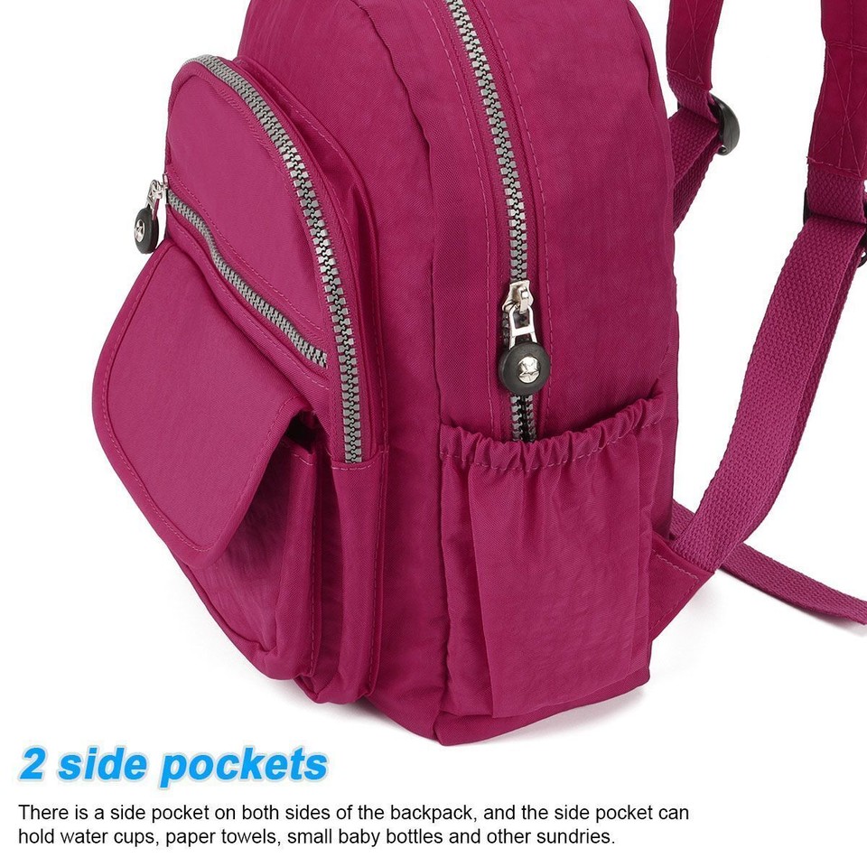 Waterproof Mini Backpack Women Purse Nylon Shoulder Rucksack Small ...