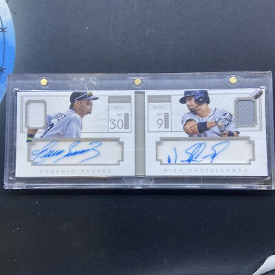 2014 National Treasures Eugenio Suarez/Nick Castellanos Dual Auto ...