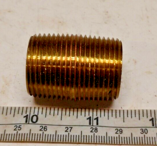 "New Old Stock" 3/4" Brass Close Nipple NPT Pipe | eBay