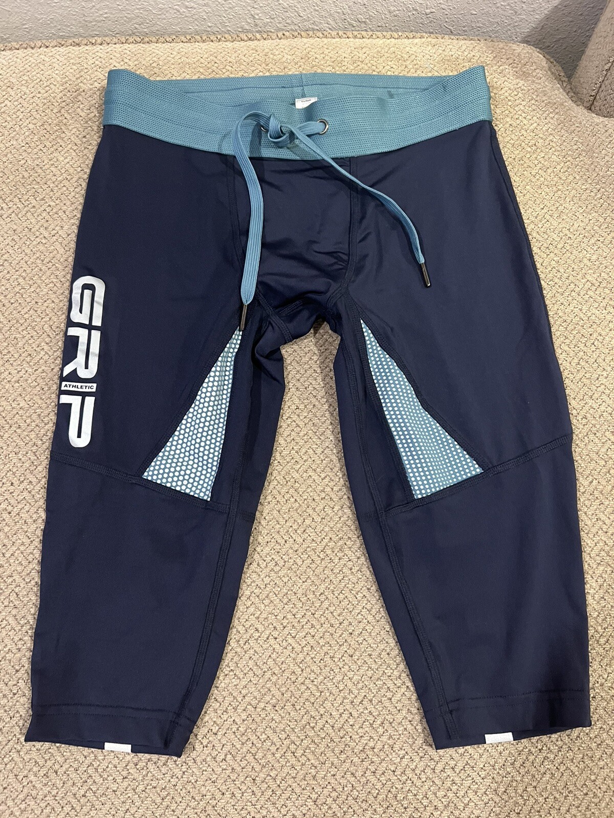 Mens Jock GRIP Bodybuilding 3/4 Shiny Spandex Tights … - Gem