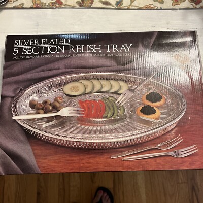 Platters & Trays - Silver Plated Relish