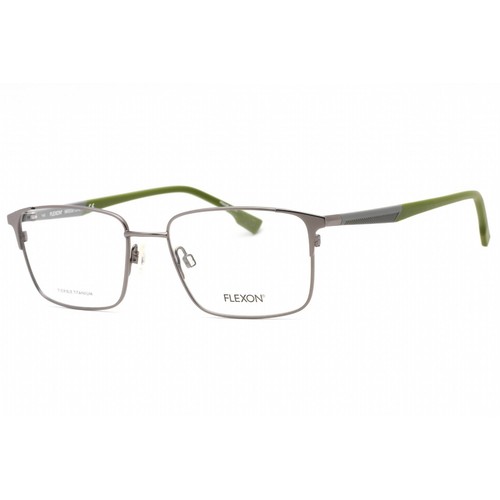 Flexon Men's Eyeglasses Matte Gunmetal Metal Full Rim Frame FLEXON ...
