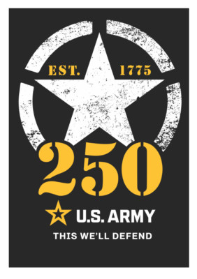 12" army 250th anniversary bumper sticker decal usa made | eBay