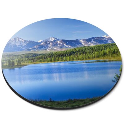 Round Mouse Mat Mountain Forest Landscape Nature #53079 | eBay UK