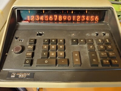 VERY RARE HTF Litton Monroe 650 Nixie Tube Calculator Adding Machine 1970s Canon | eBay