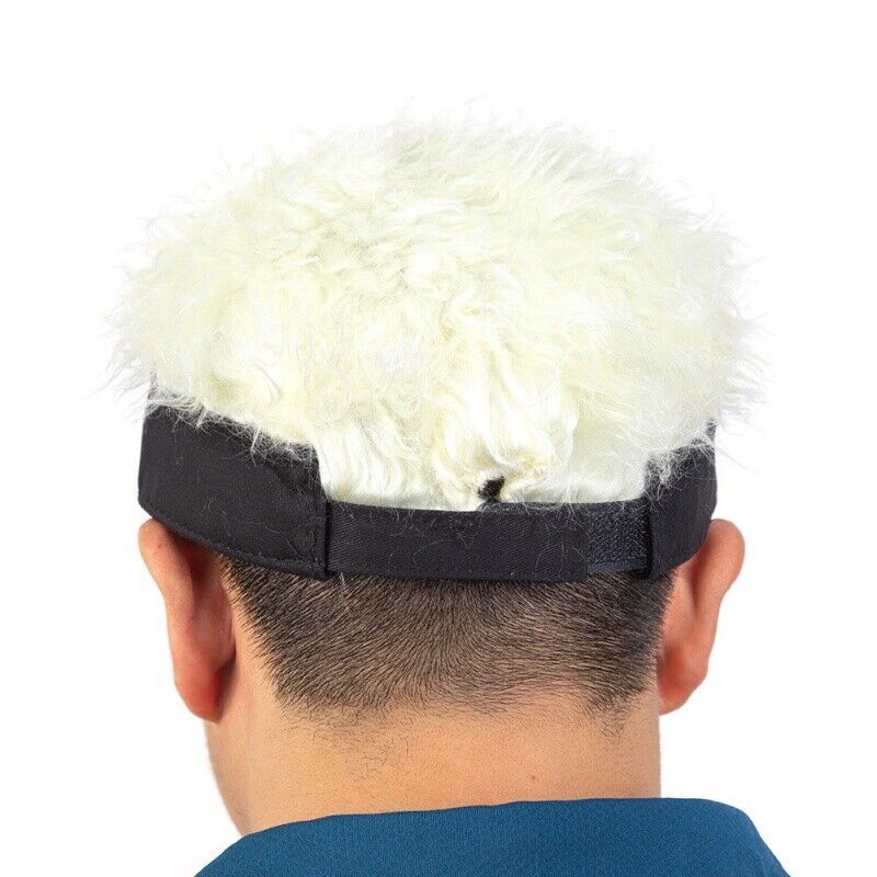 Men's Flair Hair Sun Visor Cap With Fake Hair Wig Baseball Peaked Hat ...