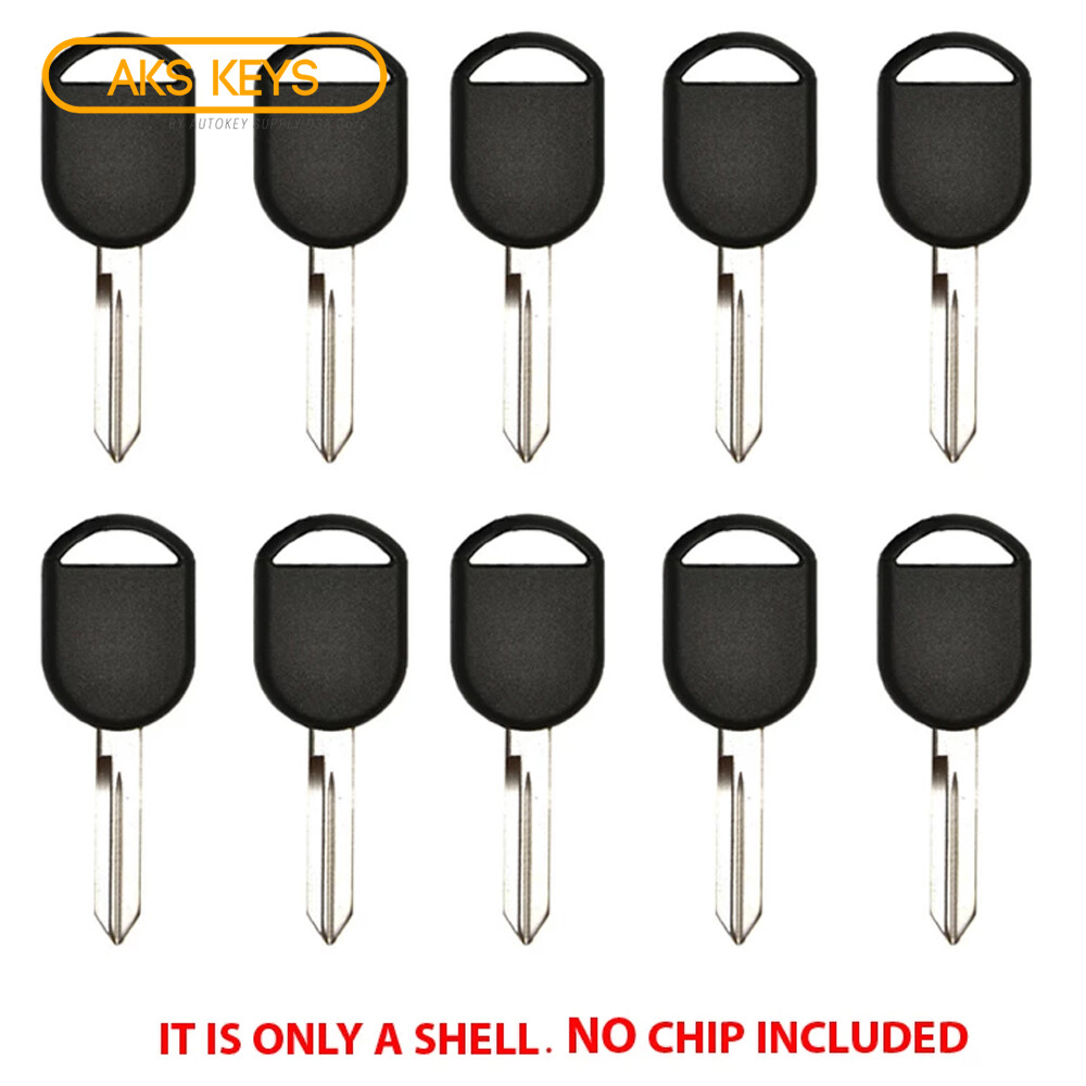 Key Shell Case Compatible with Ford Uncut Blade Non Chip H75 H84 (10 ...