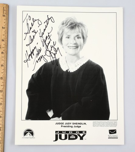 Vintage Photo Judge Judy Holiday Wishes and Original Hand Autographed ...