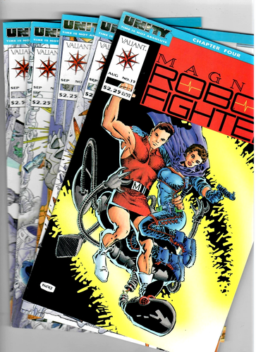 Valiant Unity Chapters #'s 4,12,13,14,16 (8.0) 1992 Modern-Age 5 Book ...