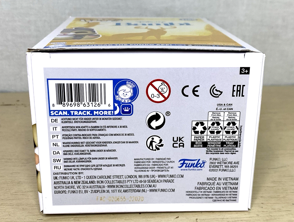 Funko pop lot of 4 Disney treasure Box Stitch Sonic Thumper Bundle | eBay