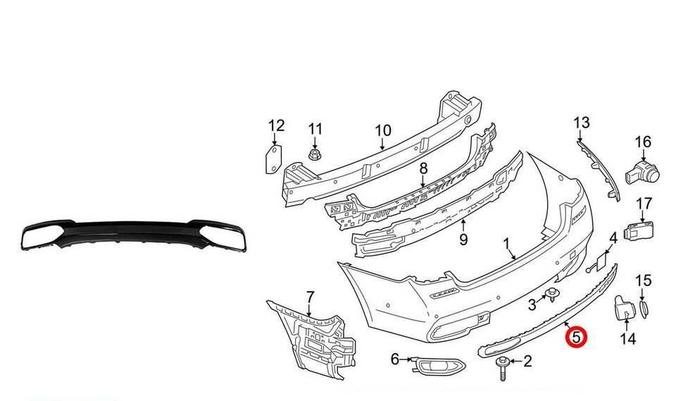 NEW GENUINE BMW 7 SERIES G11 G12 REAR M SPORT BUMPER TRIM PANEL ...