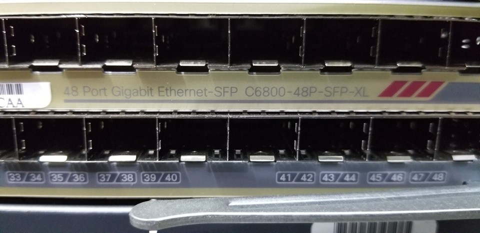 Cisco Catalyst C6807-XL Chassis with VS-SUP2T-10G, C6800-48P-SFP, C6800 ...