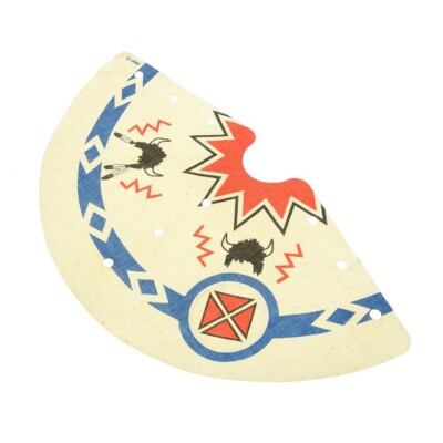 1x LEGO Fabric Tent White Blue Buffalo Helmet Tipi Western Typ2 6763 ...