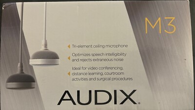 Audix M3 Tri-Element Hanging Ceiling Microphone White | eBay