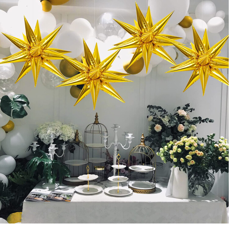 StarBurst Explosion Star point Foil Balloons Birthday Party Wedding ...