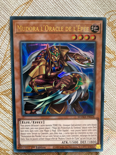 YUGIOH Mudora the Oracle of the Sword: UR MAMA-FR026 | eBay