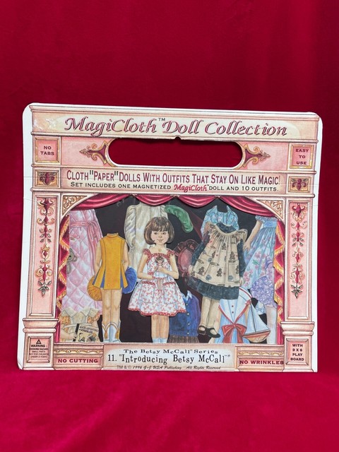 Magicloth Introducing Betsy McCall Magnetic Cloth Dress up Paper Doll 8 ...
