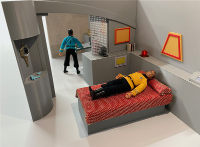 TOS Inspired Kirk's Quarters Star Trek Playset 1:9 Scale / Mego Scaled ...