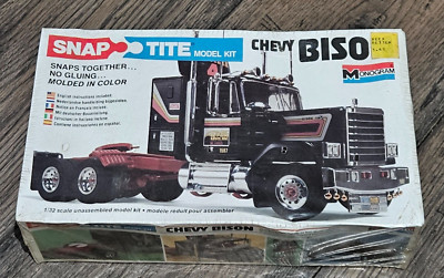 Monogram 1978 SnapTite Chevy Bison 1:32 Semi Truck Model Kit 1201 New ...