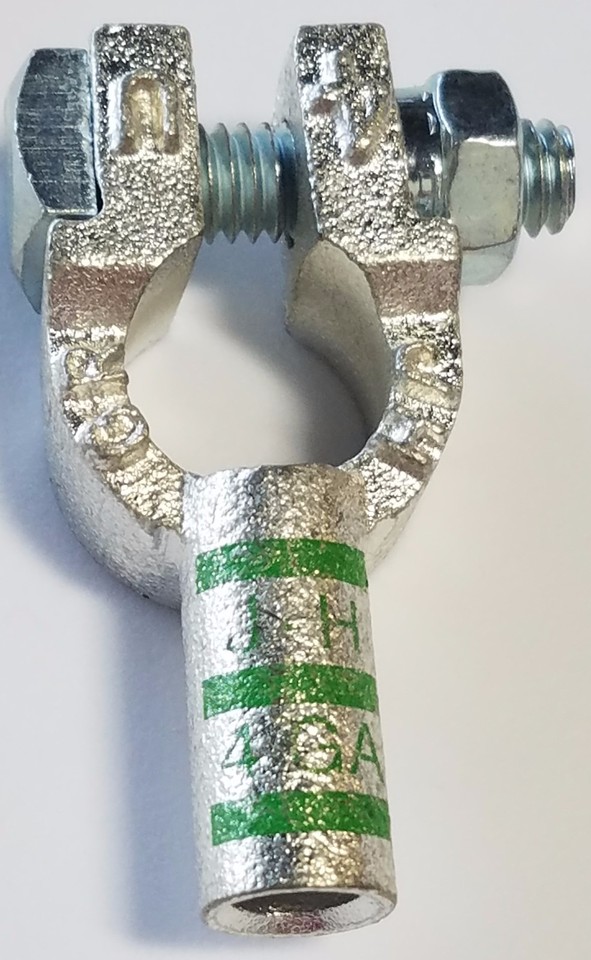 Battery Cable Ends Copper Top Post Terminal Connectors 4 GAUGE THUR 4/0 ...