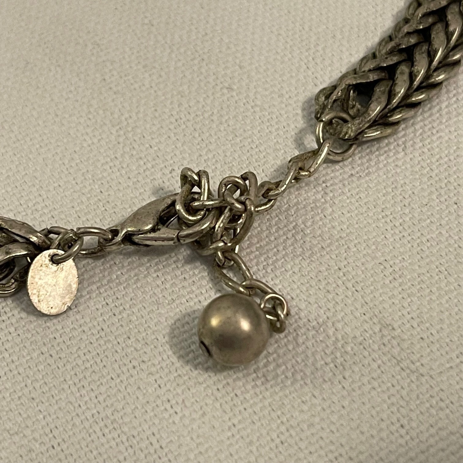 Vintage Norma Jean Foxtail Rope Chain Necklace Silver… - Gem