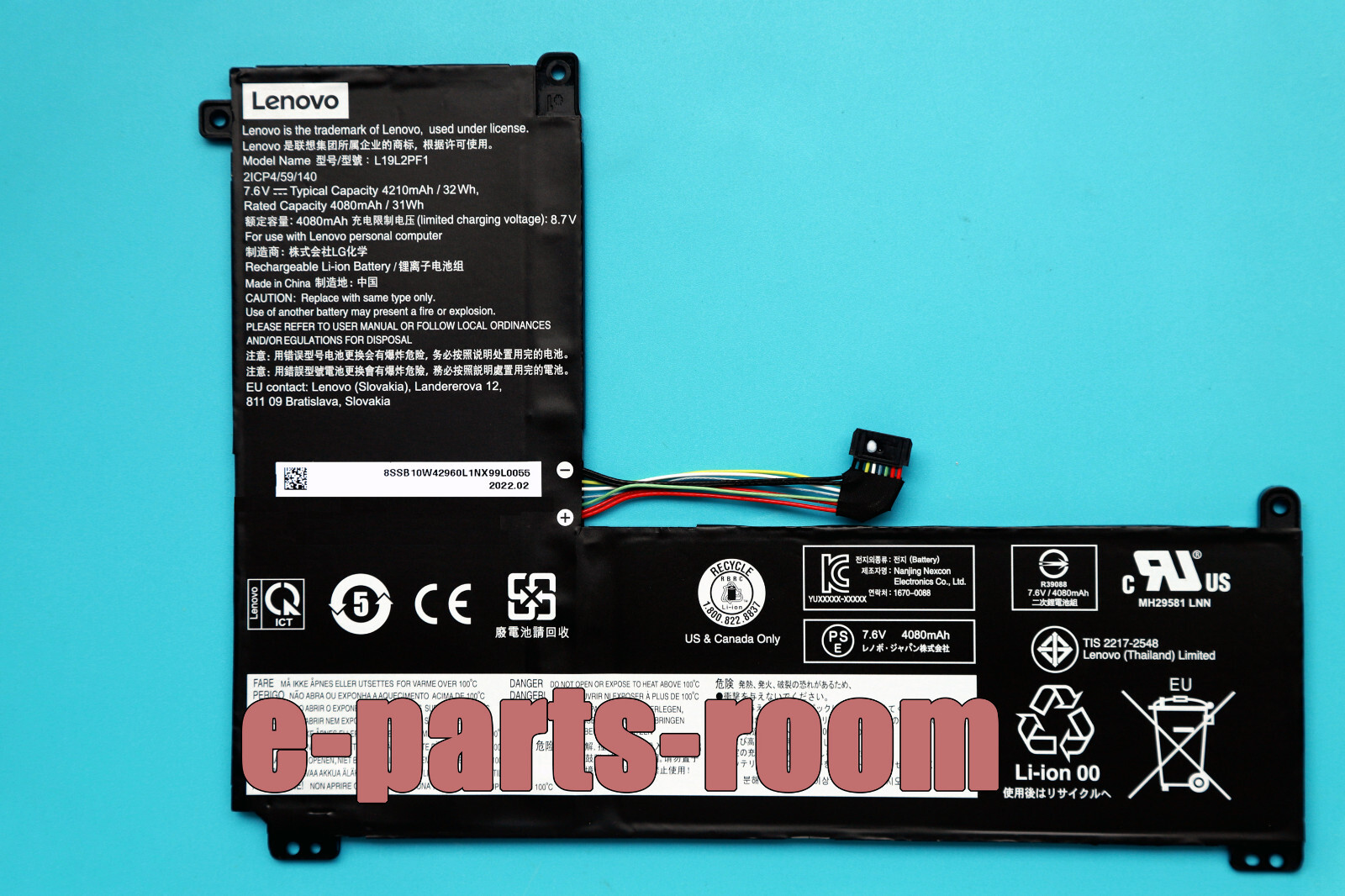 New Genuine L19C2PF1 L19L2PF1 L19M2PF1 OEM Battery for Lenovo IdeaPad 1 ...