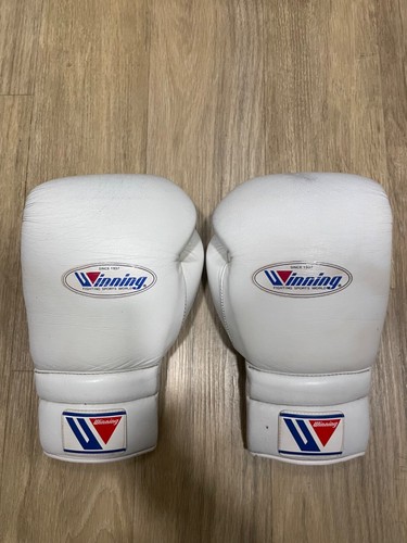 Authentic Winning Boxing Gloves MS-600 16oz White | eBay