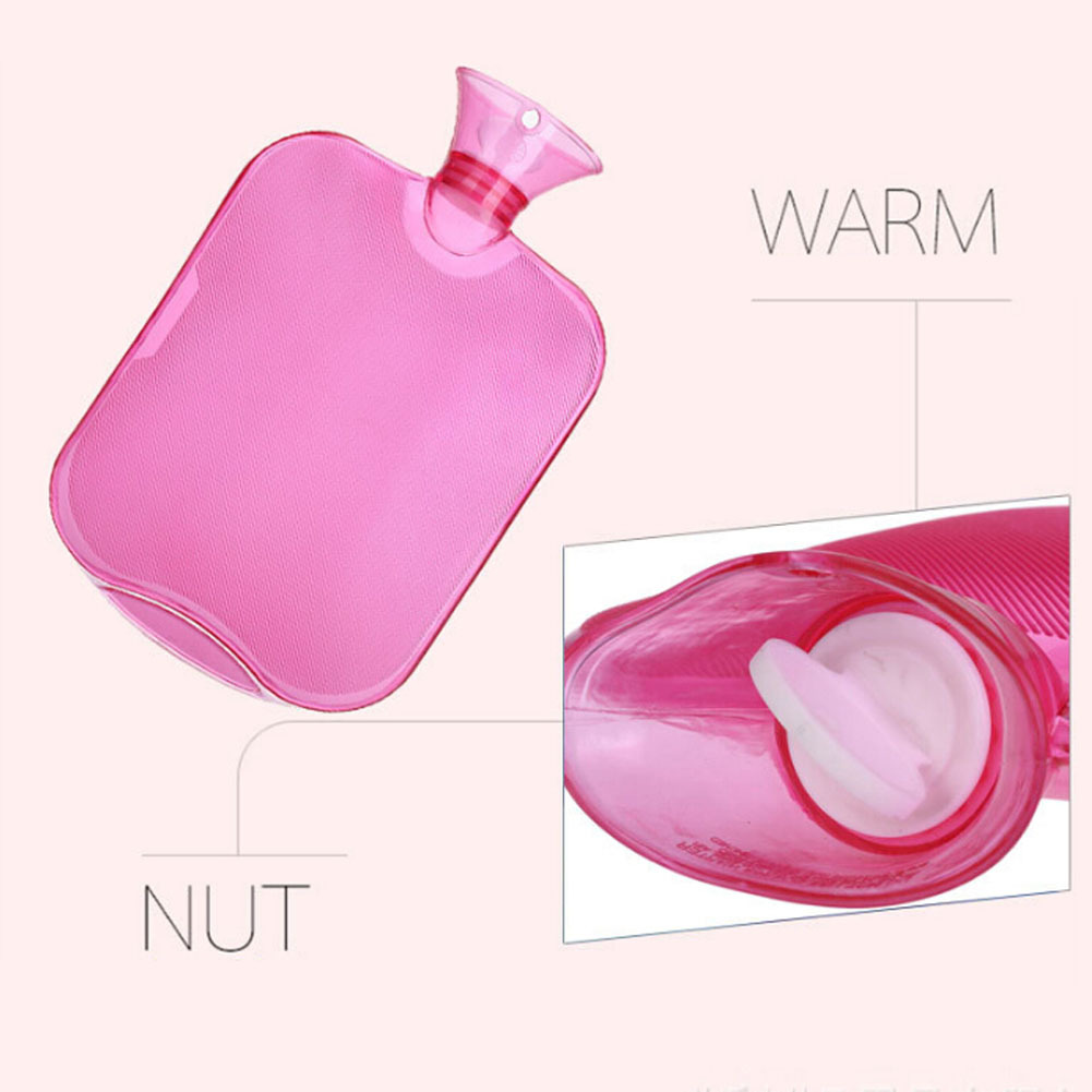 Large PVC Rubber HOT WATER BOTTLE Bag WARM Relaxing Heat / Cold Therapy ...
