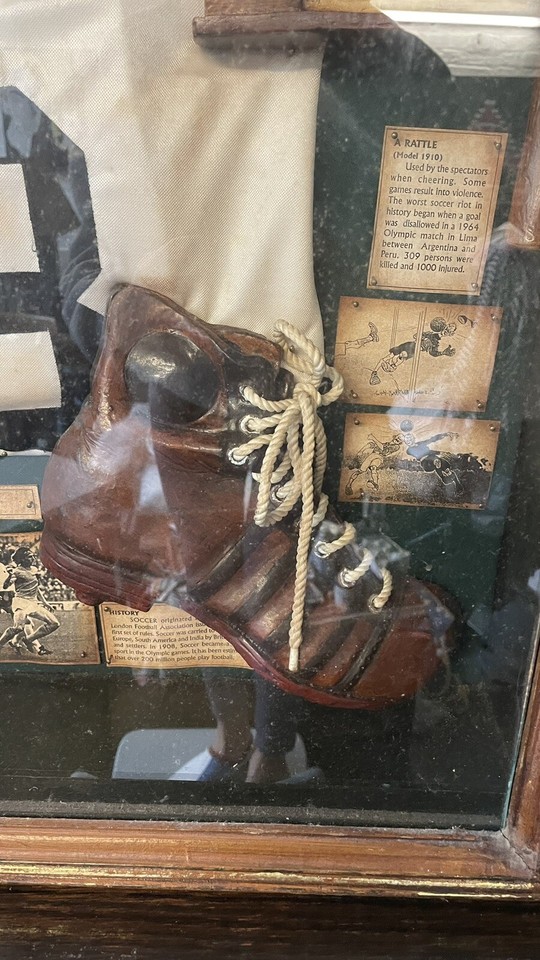 Large Vintage football memorabilia collection Wall Display | eBay UK