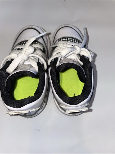 Nike Air Jordan 4 Retro White Black 2021 DC4102-100 Size 7C Child Kids ...