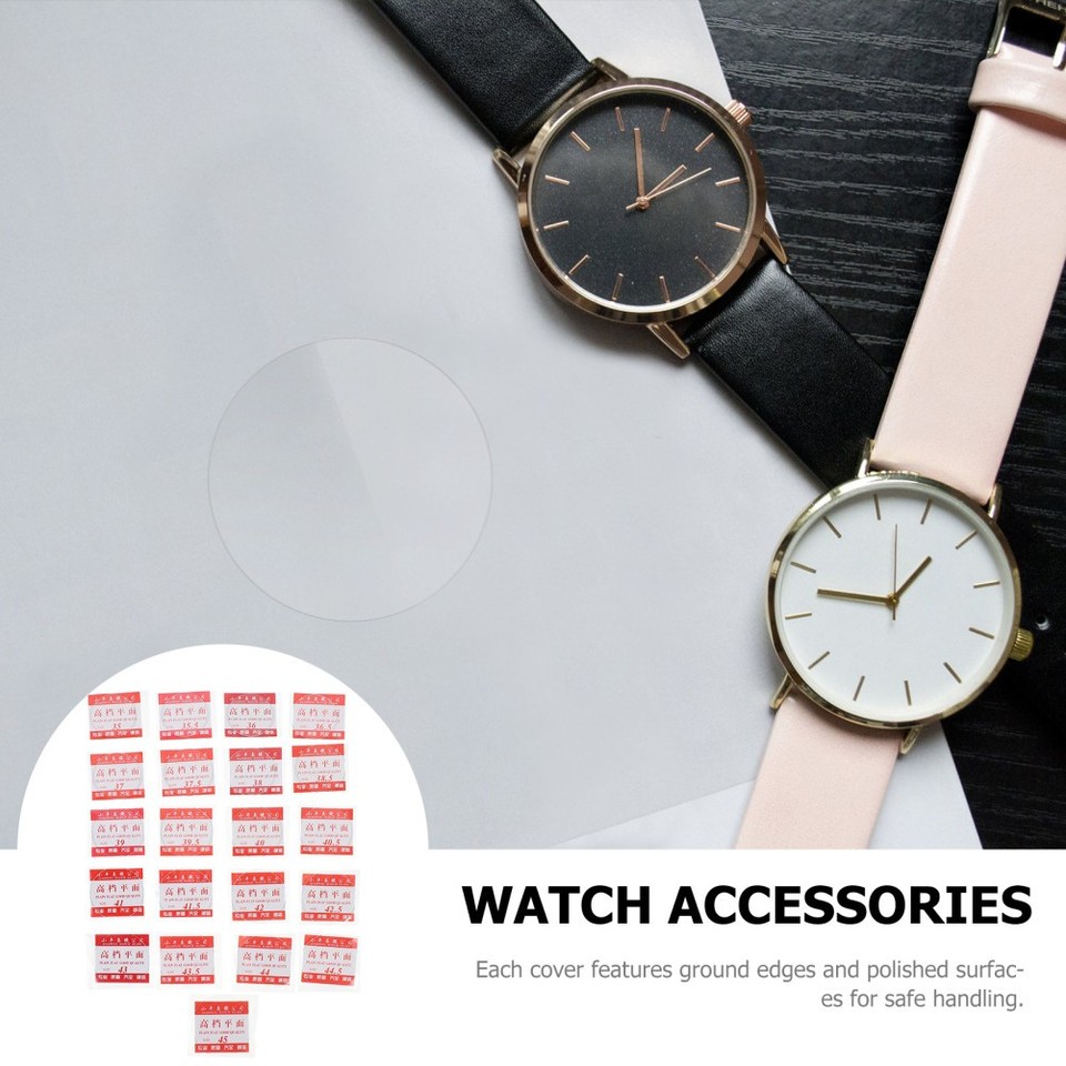 21 Pcs Watchmaking Tools Delicate Accessories Glass Crystal Replacement ...