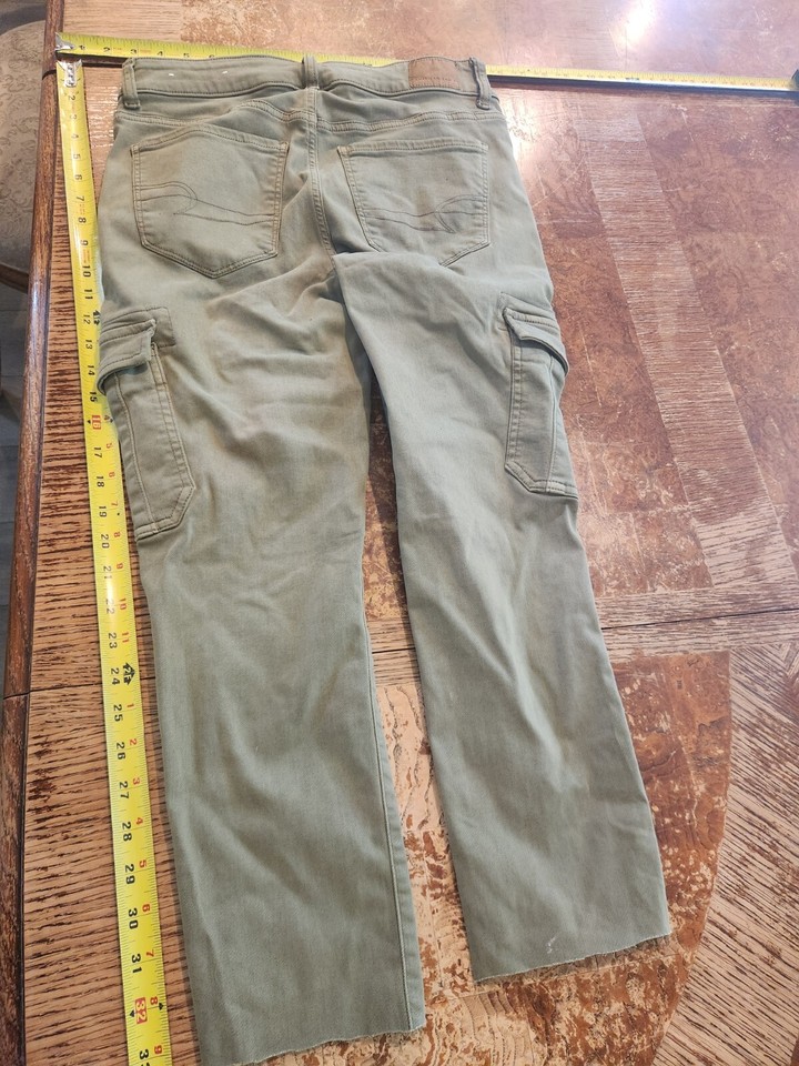 American Eagle Jegging Jeans Womens Size 4 Green Hi Rise #S77 | eBay