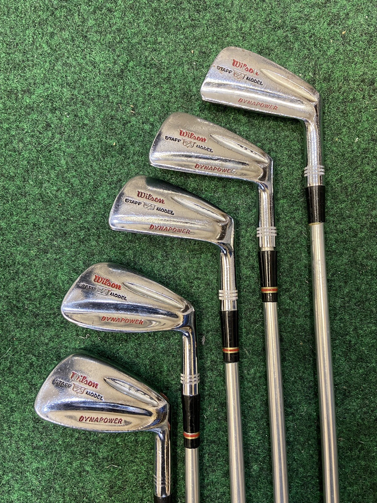 Wilson Staff Model Dynapower Fluid Feel Iron Set 3,6,7,8,9 Aluminum ...