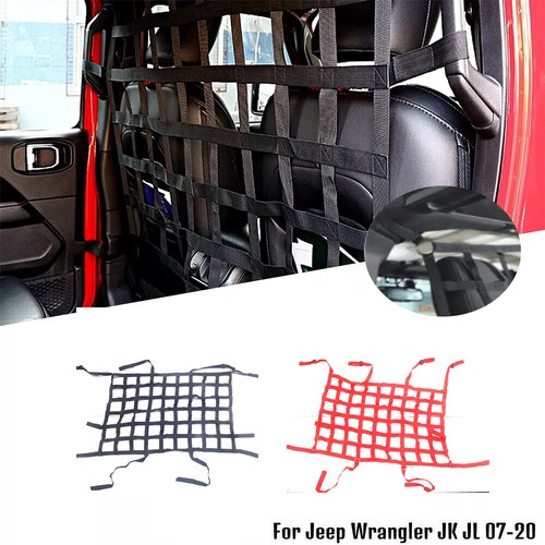 Trunk Isolation Net Cargo Net Back Seat Pet Barrier For Jeep Wrangler ...