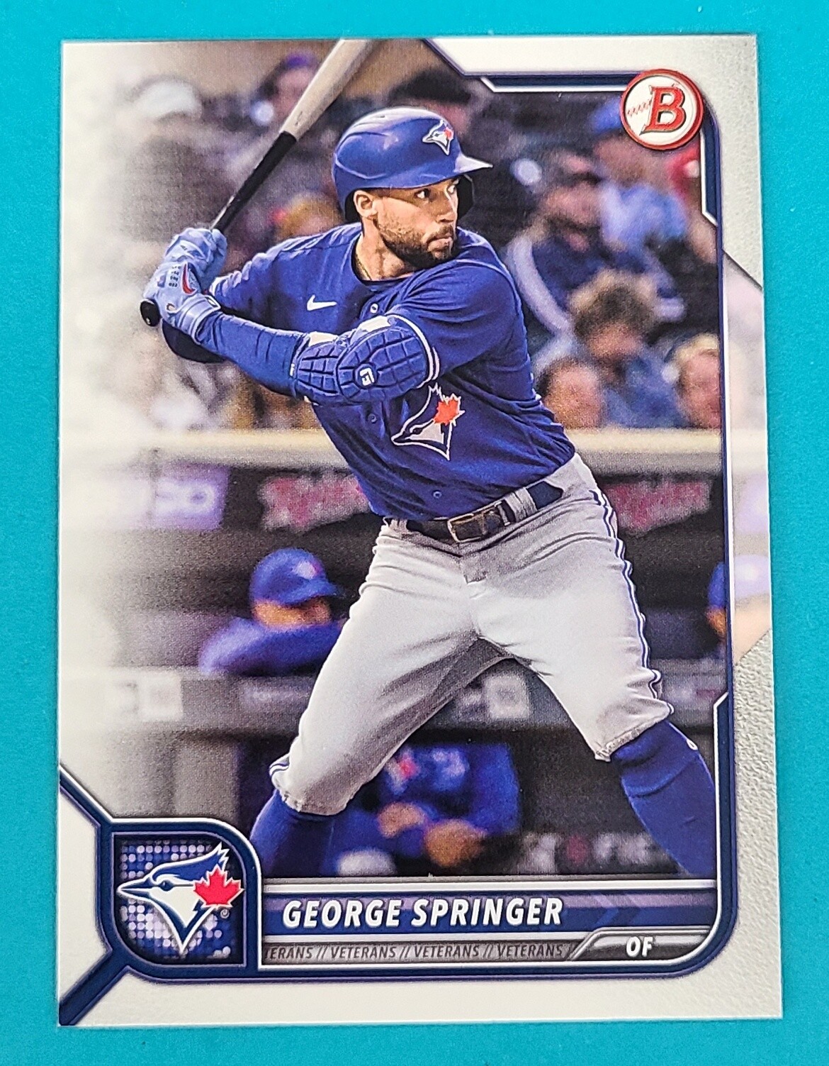2022 Bowman #63 George Springer Toronto Blue Jays Baseball Card W4 | eBay