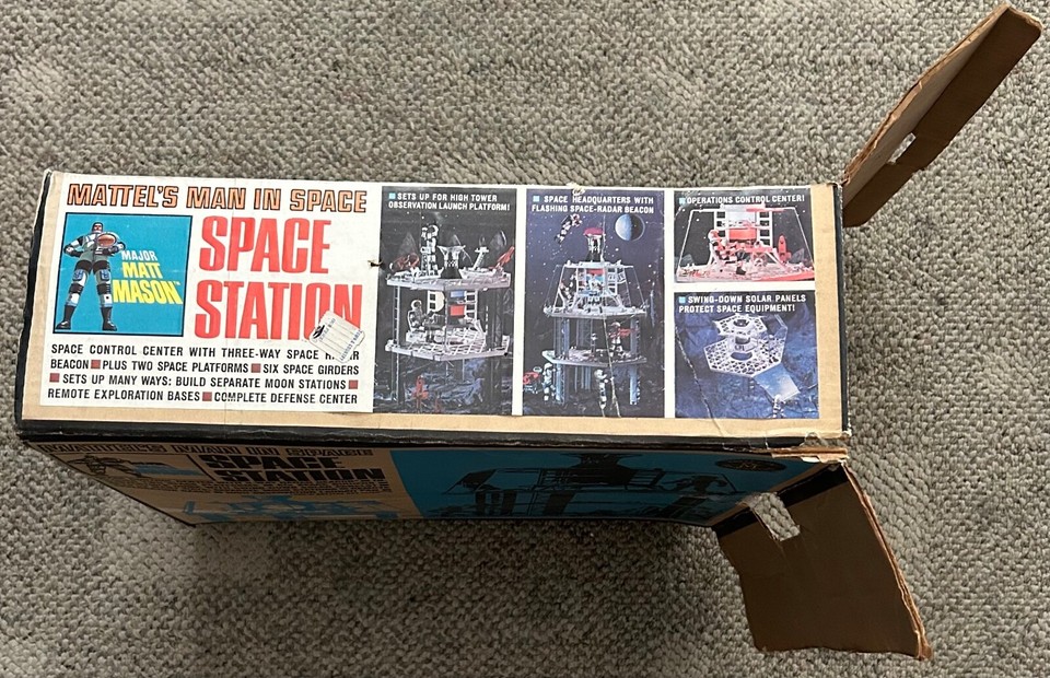 MATTEL MAJOR MATT MASON SPACE STATION BOX ONLY 6308 1966 | eBay
