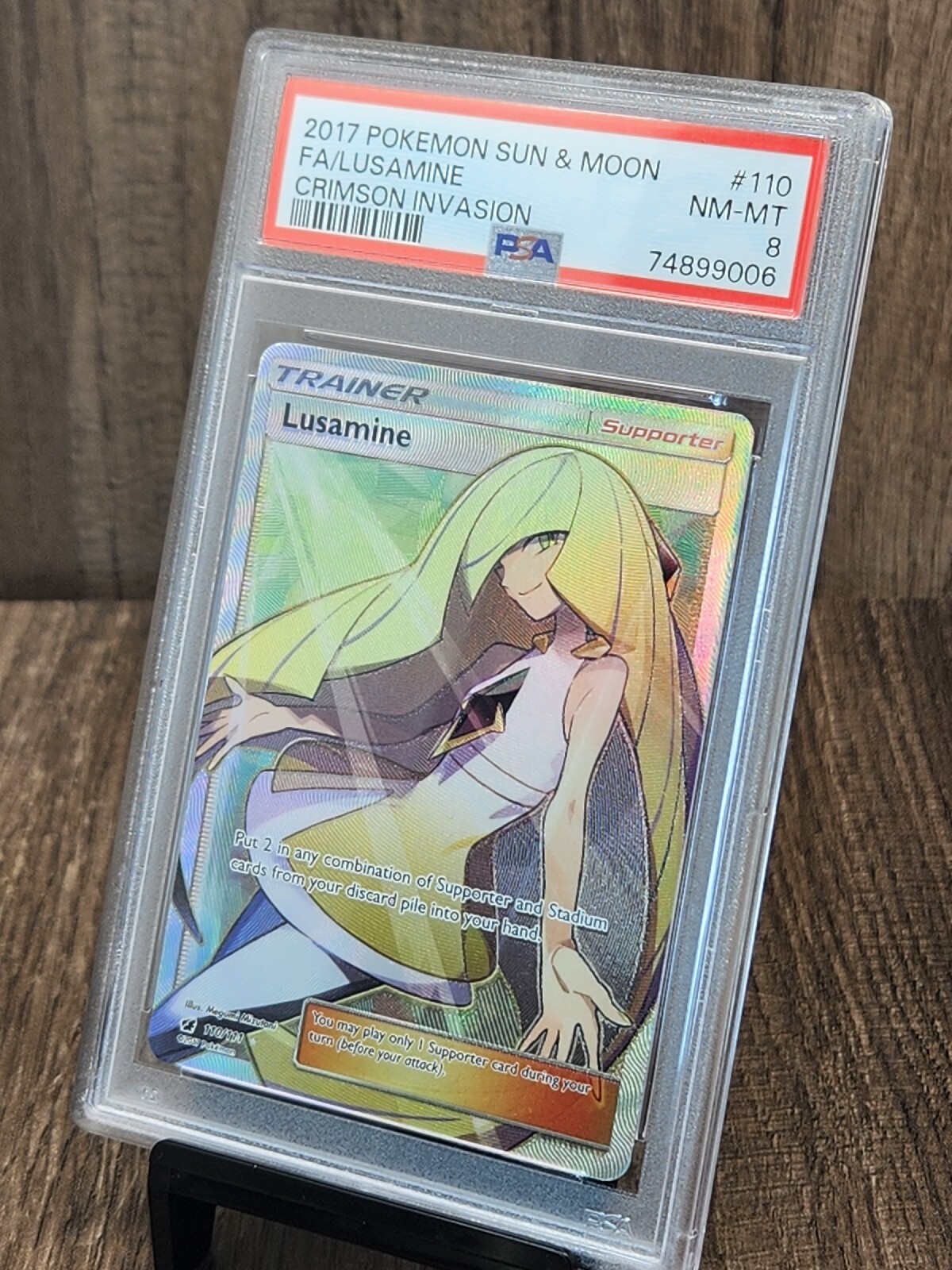 Pokémon TCG Lusamine Crimson Invasion 110/111 Holo Full Art for sale ...