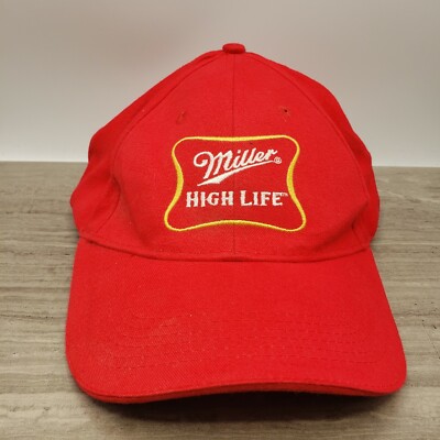 Miller High Life Red/Gold/White Adjustable Hat | eBay