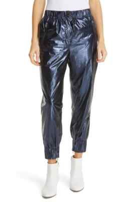 ROBERT RODRIGUEZ Olympia Metallic Track Pants Cropped 1902P05 MSRP $295 ...
