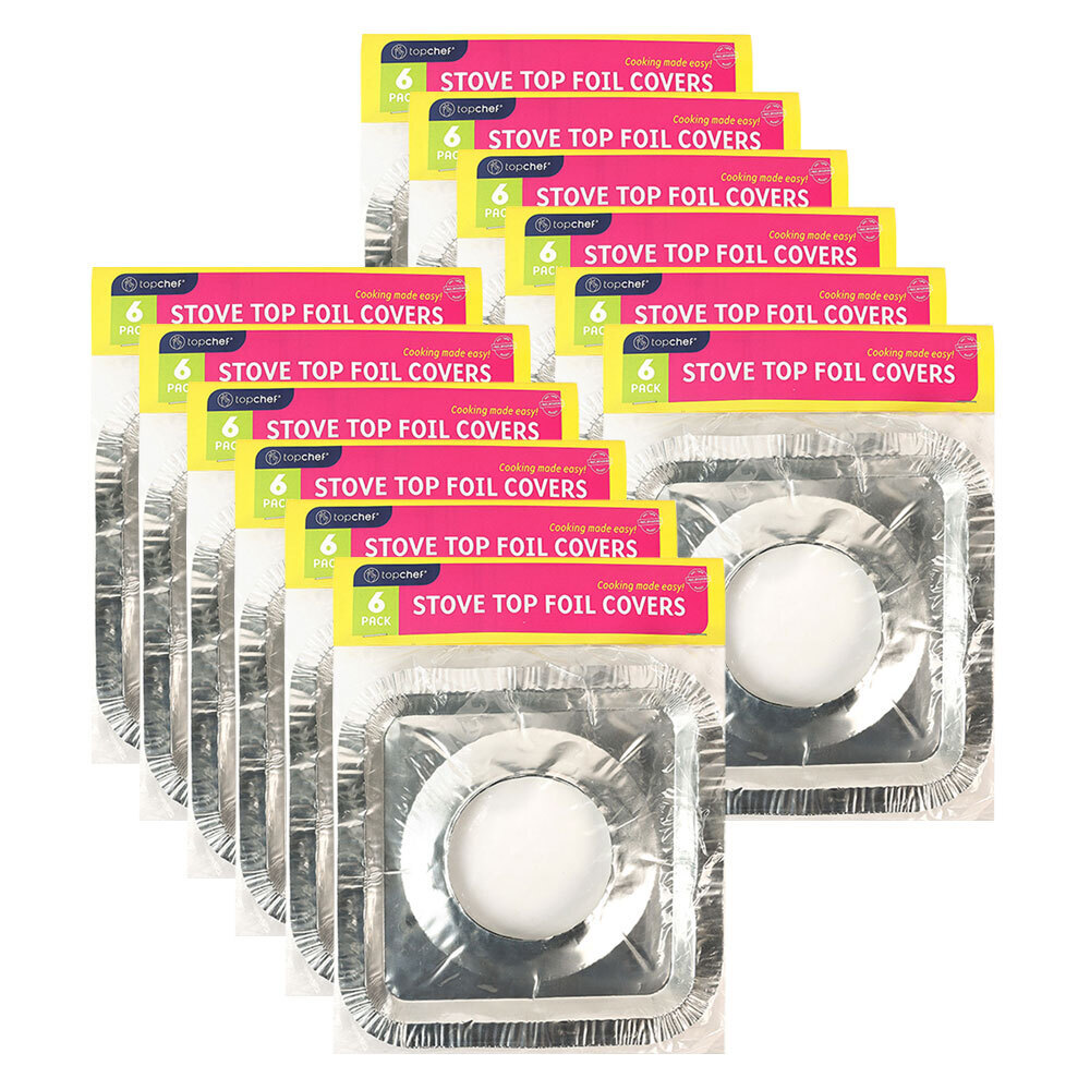 72pc Topchef Home Kitchen Cooking Stove Top Disposable Aluminium Foil ...