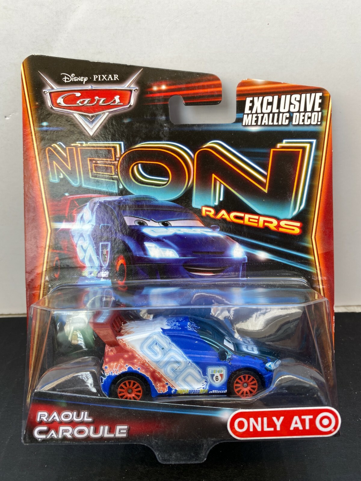 2014 Disney Pixar Cars Neon Racers Raoul Caroule Target for sale online ...