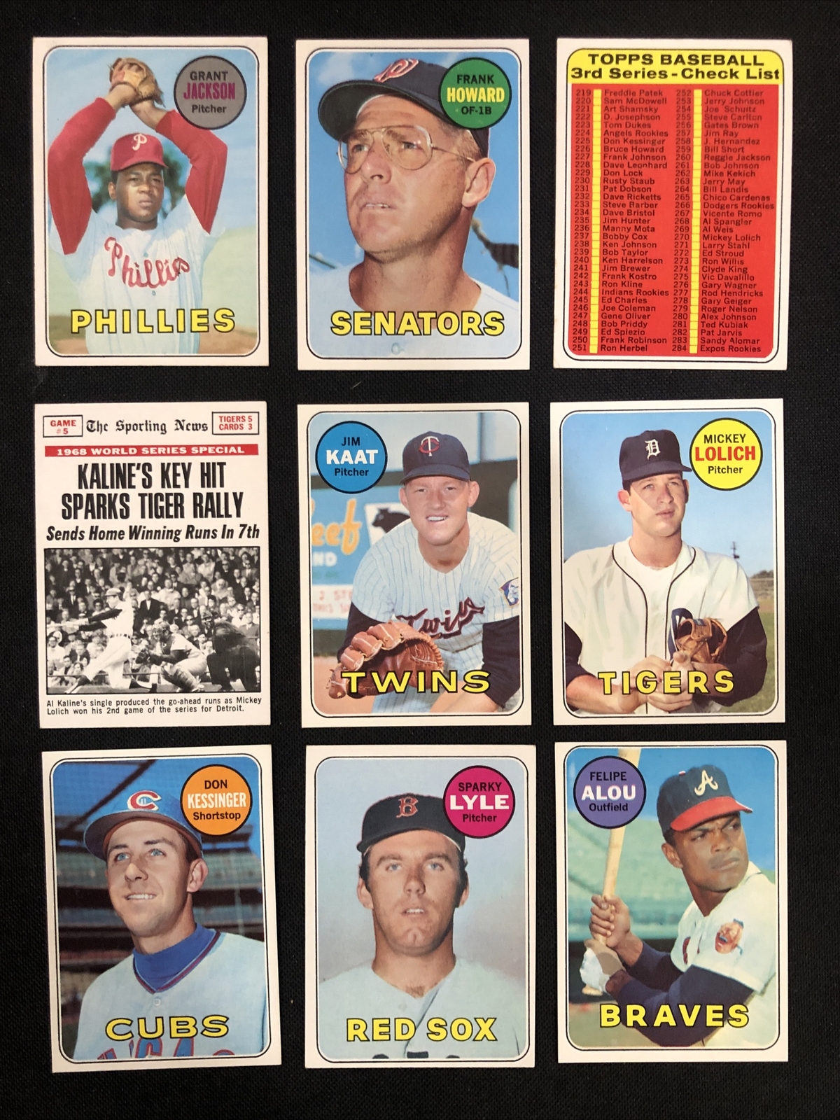 1969 TOPPS BASEBALL COMPLETE SET NM BEAUTIFUL Mickey Mantle, Jackson RC ...