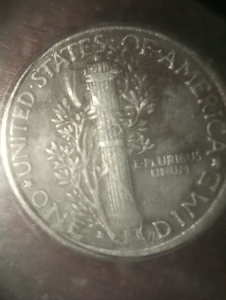 1916-D Mercury Dime 10C Coin - Certified ANACS VF30 - Corrosion,Damaged ...