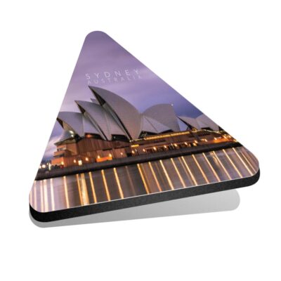 1x Triangle Fridge MDF Magnet Sydney Opera House Sunset Australia ...