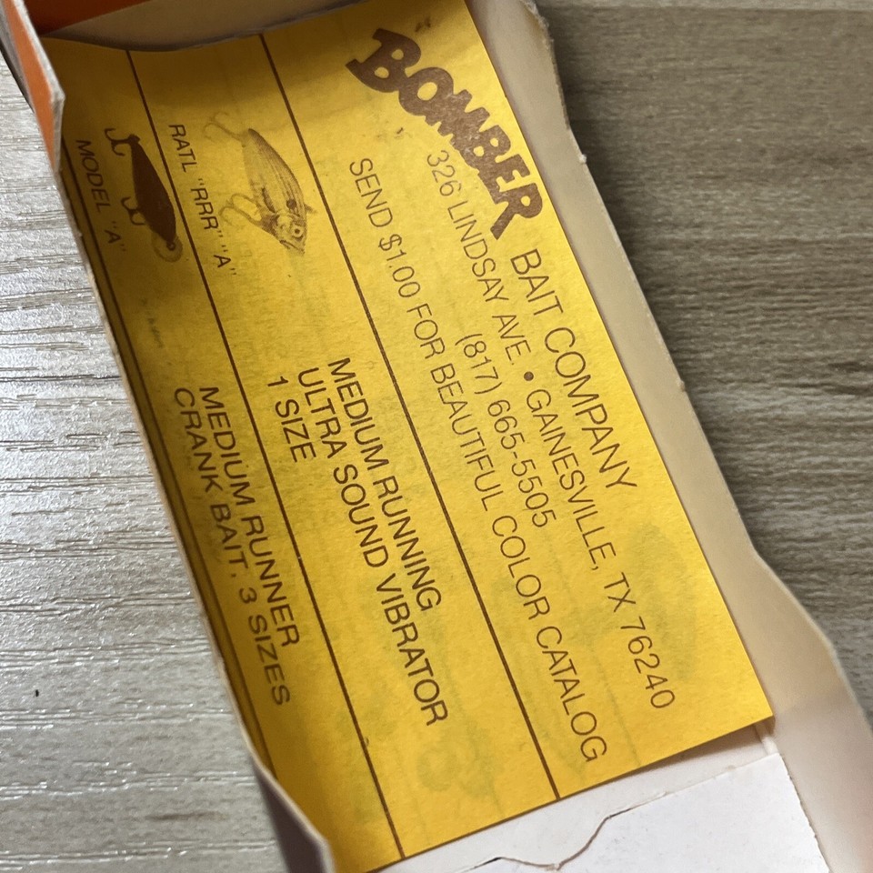 New Old Stock Vintage Bomber Model 7A Orange Firetiger Color | eBay